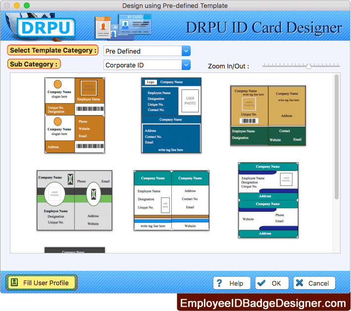 ID Card Designer for Mac screenshots to know how to design multiple ID ...