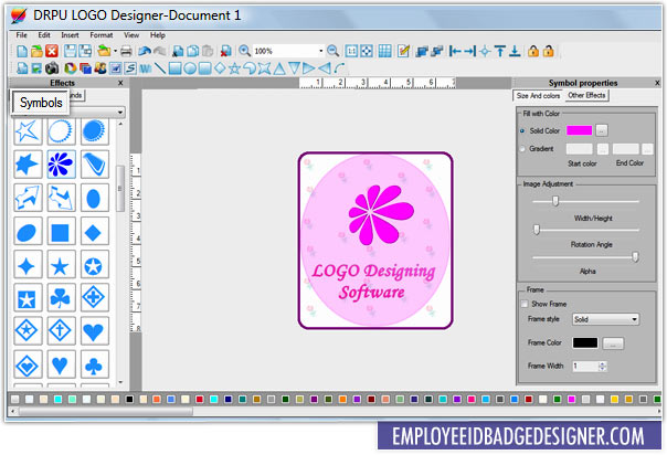 Logo Designing Software screenshots for how to create business logos