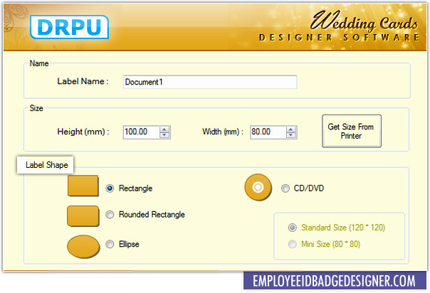Screenshots of Wedding Card Designing Software to create invitation card